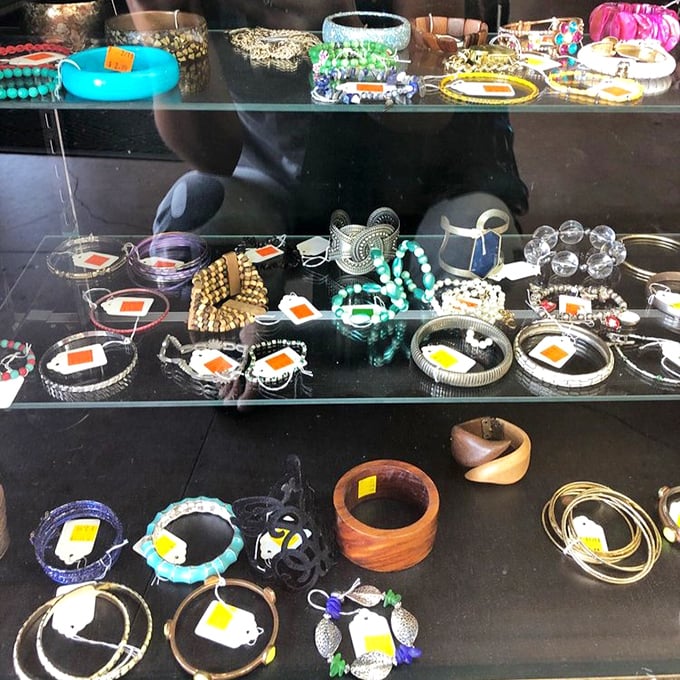 Jewelry cases sparkle with possibility—these accessories aren't just affordable adornments but conversation starters with stories to tell.