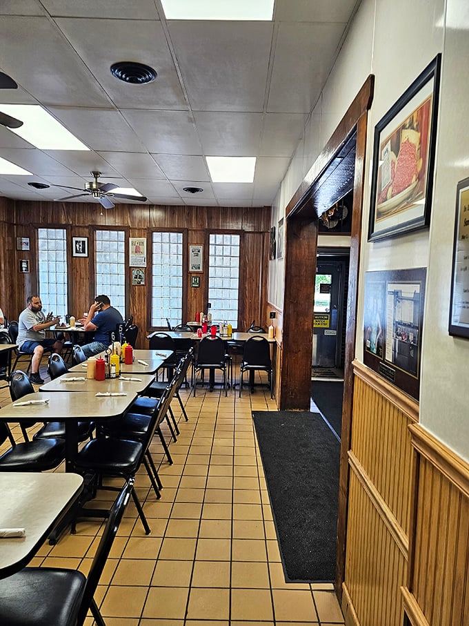 The wood-paneled dining room feels like stepping into a time capsule where the food matters more than the decor. Simplicity at its most delicious.