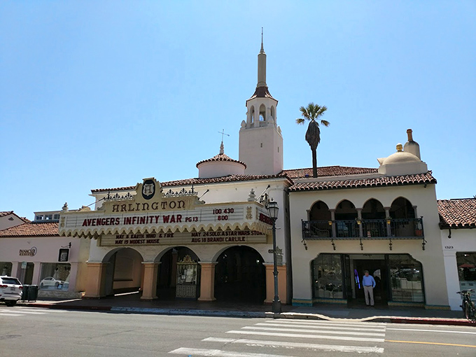 The Arlington Theatre doesn't just show movies—it transports you to a Spanish village where even the popcorn somehow tastes more sophisticated.