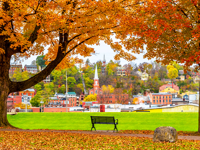 Autumn in Galena frames the town in nature's Instagram filter – no photo editing required when Mother Nature handles the art direction.