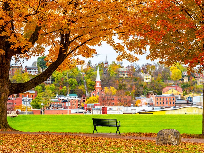 Autumn in Galena frames the town in nature's Instagram filter – no photo editing required when Mother Nature handles the art direction.