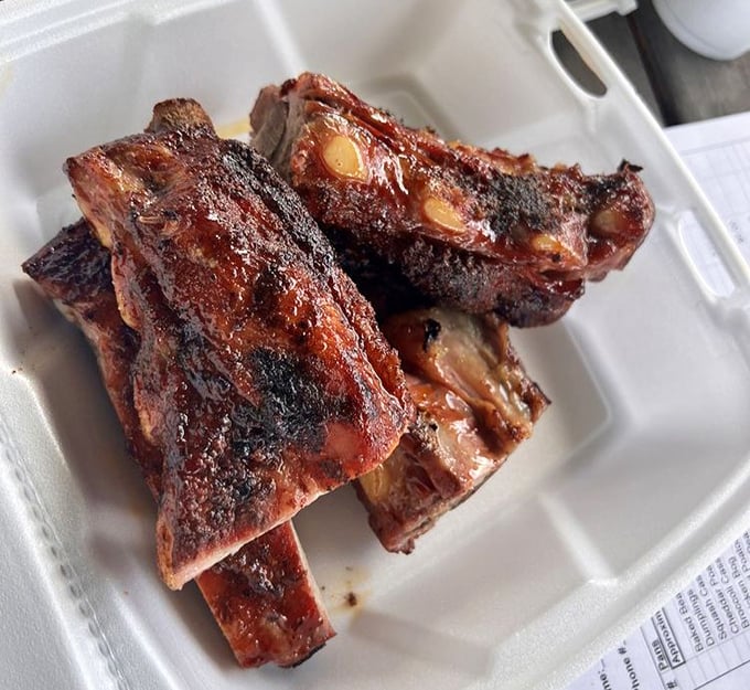 These ribs are so tender, they practically volunteer to leave the bone—no convincing required whatsoever.