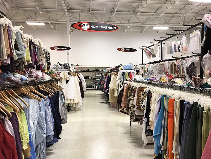 The home goods section: where your linen closet dreams come true at a fraction of department store prices. Cozy possibilities abound.