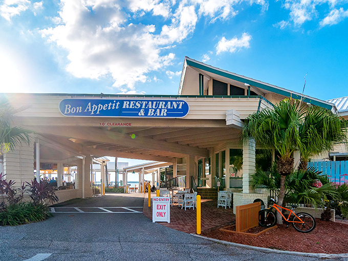 Waterfront dining at Bon Appétit combines fresh catches with marina views that make every meal feel like vacation.