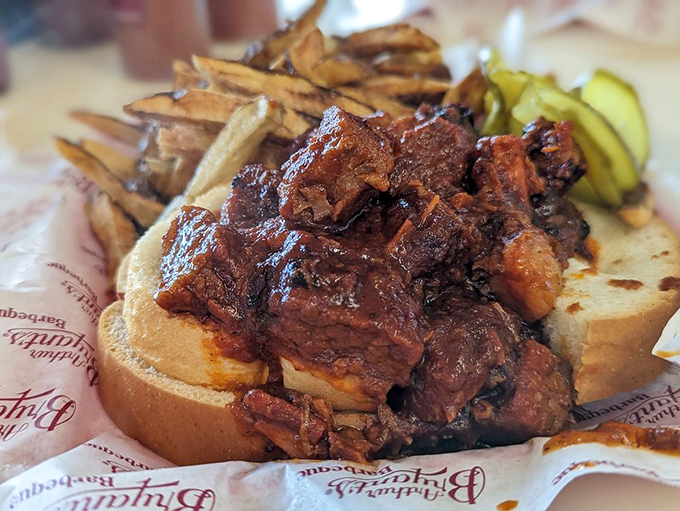 Burnt ends: the BBQ equivalent of striking gold. These caramelized nuggets of brisket are what food fantasies are made of.