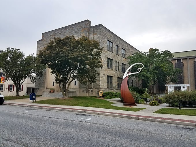 Cecil County Courthouse stands as a dignified anchor in downtown Elkton, its stone walls having witnessed countless community stories unfold.