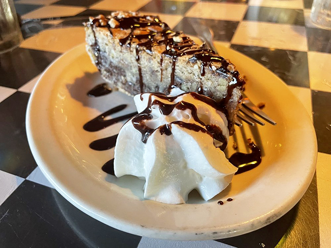 Chocolate Kentucky pie – because every great meal deserves an even greater ending.