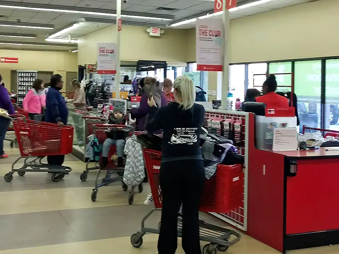 Checkout time – where treasures and cashiers meet, and the thrill of the bargain is finally quantified in actual dollars saved.