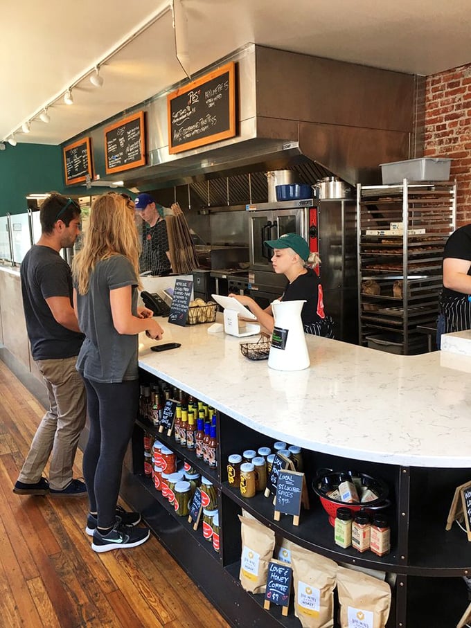 The ordering counter—where decisions are made, anticipation builds, and the aroma of fried chicken makes patience nearly impossible.