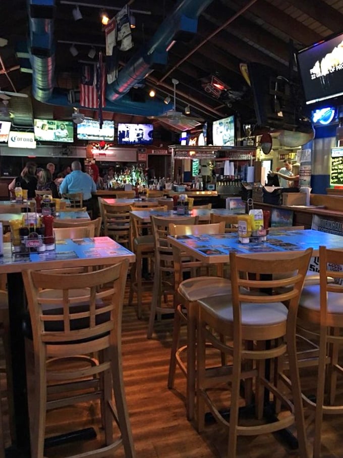The bar area—where strangers become friends, friends become family, and everyone becomes a slightly louder version of themselves.