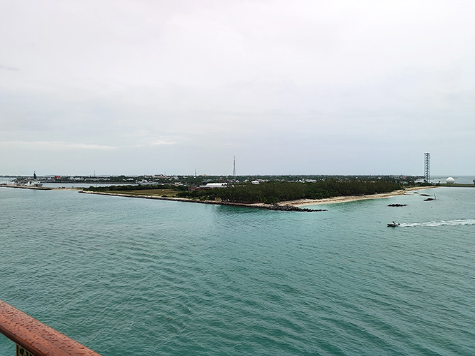 The edge of civilization never looked so inviting—this aerial view shows why Keys residents never seem in a hurry to leave.