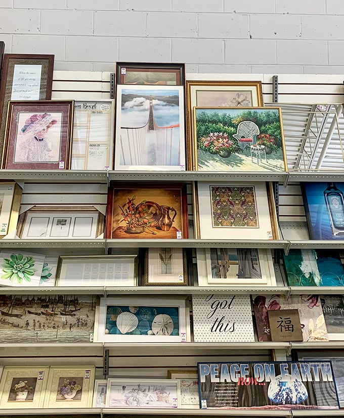 Framed art waiting to class up your walls, from "hotel lobby chic" to "genuine conversation starter."