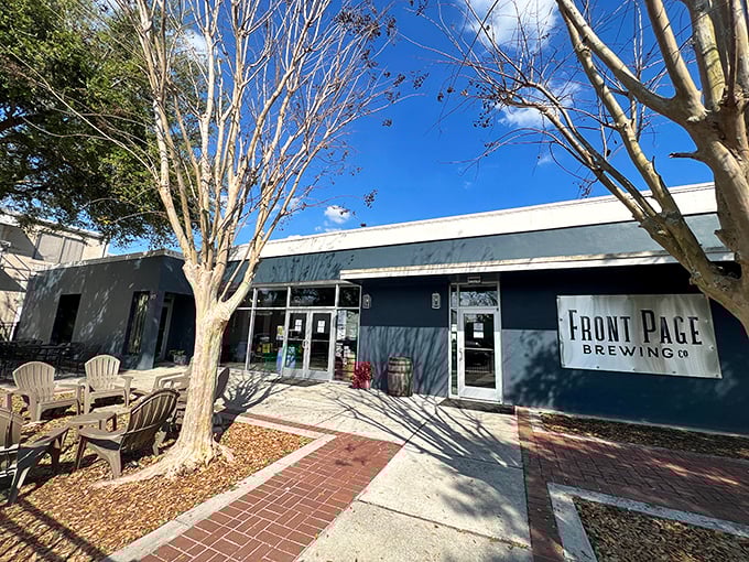 Front Page Brewing serves craft beer with small-town charm, no hipster beard required for entry.
