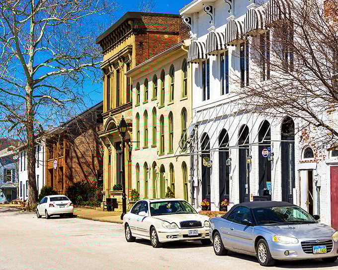 Front Street's colorful architectural parade showcases the kind of small-town charm that big cities spend millions trying to recreate.