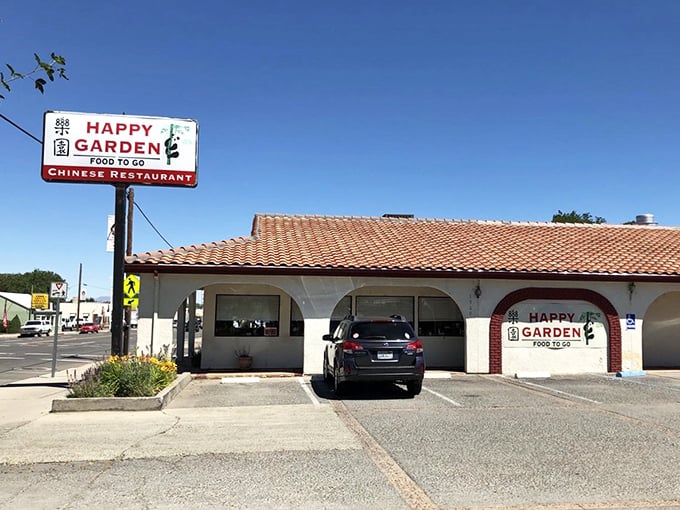 Happy Garden's unassuming exterior hides delicious Chinese cuisine that proves good food exists everywhere—even in towns where you can afford to retire.