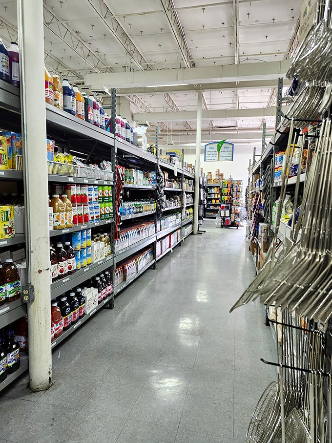 Grocery aisle nirvana where international flavors meet everyday essentials. The perfect place to stock your pantry with both the familiar and exotic.