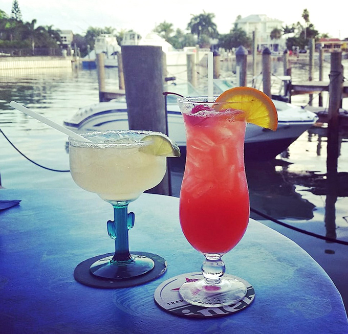 Cocktails that match the view—colorful, refreshing, and making you forget what day of the week it is. Vacation in glassware form.