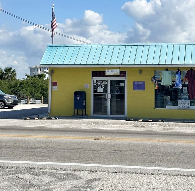 The post office doubles as a colorful landmark – because even mail delivery deserves some tropical flair.