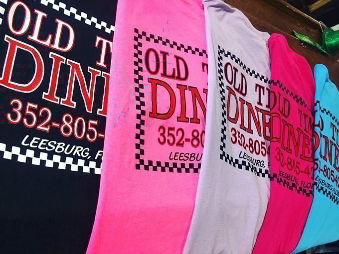 Diner merch in every color—because nothing says "I brake for pancakes" quite like a t-shirt that matches your favorite booth.