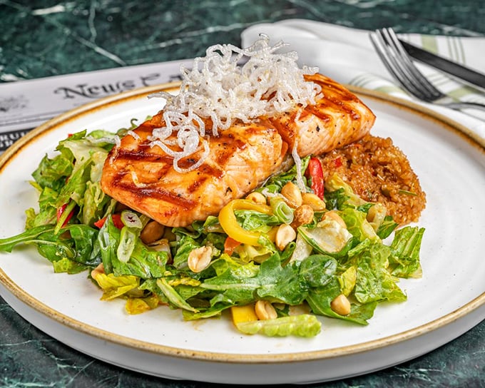 Miso salmon that makes fish-skeptics into believers. That crispy skin deserves its own standing ovation.