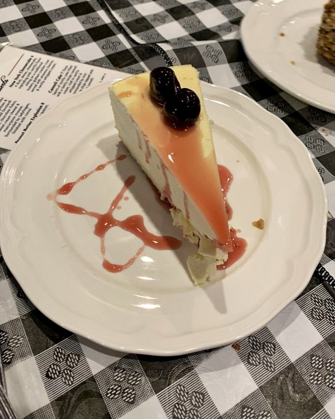 New York cheesecake so authentic, it practically comes with its own taxi cab and attitude.