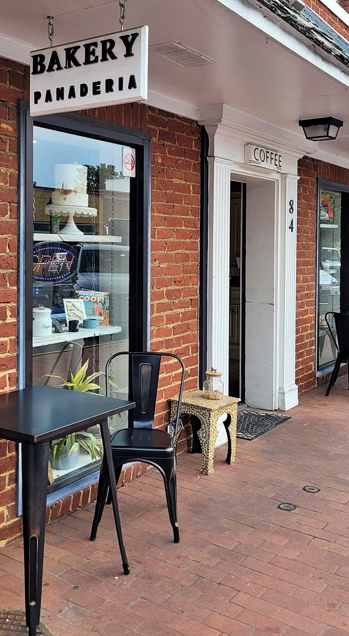 The sidewalk seating isn't just convenient—it's front-row tickets to the show that is small-town Pittsboro life.