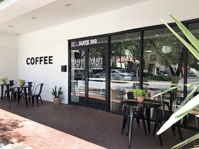 REALLY GOOD COFFEE isn't just sidewalk signage – it's truth in advertising that stops downtown pedestrians in their tracks.