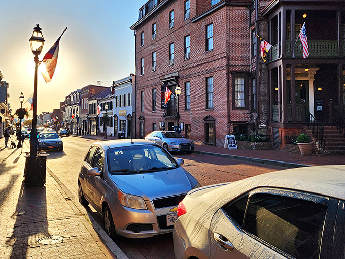 Street parking that's actually findable – a minor miracle in historic Annapolis that deserves its own celebration.
