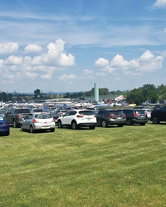 The packed parking field tells the true story—Green Dragon's popularity isn't just local folklore, it's verified by license plates from six states.