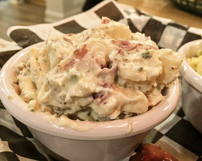 Potato salad that your grandmother would approve of—and then secretly ask for the recipe. The perfect cool counterpoint to hot BBQ.