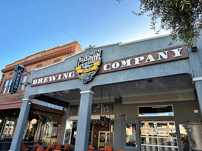 Prison Hill Brewing Company serves up craft beers with a side of irony—the perfect spot to celebrate freedom from high mortgage payments.