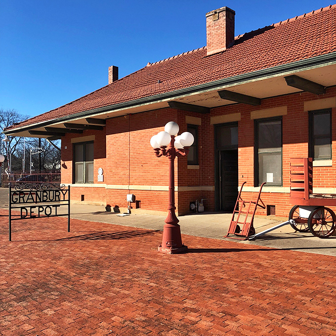 The Railroad Depot Museum stands as a brick-and-mortar time capsule, complete with vintage luggage cart that's seen more journeys than most.