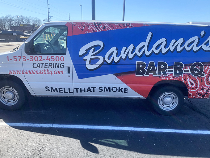 Even their catering van promises aromatic delights – "Smell That Smoke" isn't just a slogan, it's a legitimate travel advisory.