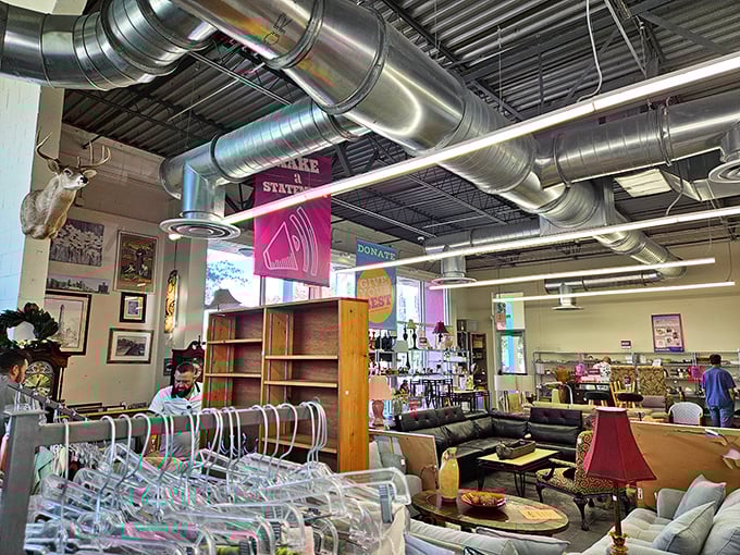 Shoppers of all ages united in the universal language of "Can you believe this price?" and mutual treasure-hunting respect.
