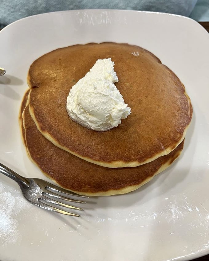 These pancakes aren't just golden brown—they're the color of childhood Saturday mornings and the taste of "no rush, we've got nowhere to be."
