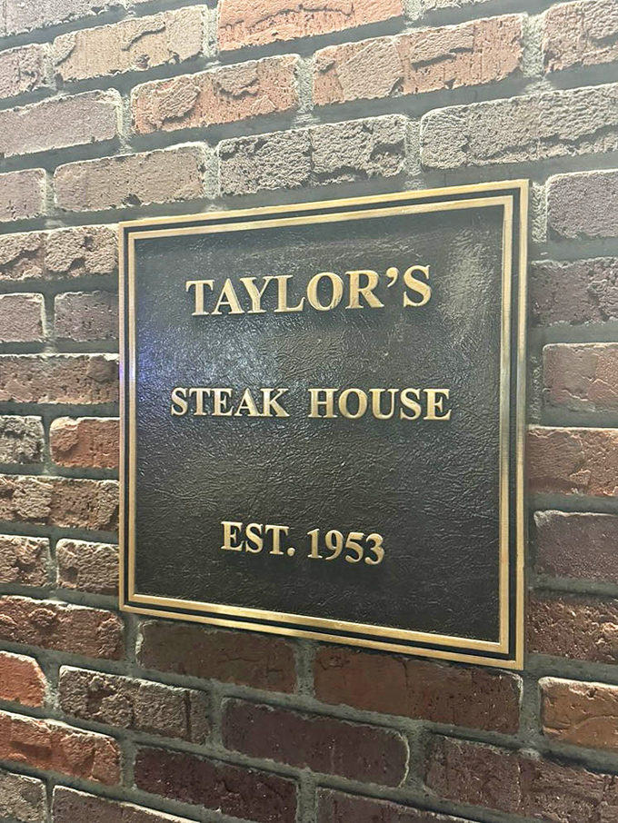 "EST. 1953" – three digits that explain why everything here works so well. Perfection takes practice, and Taylor's has had plenty.