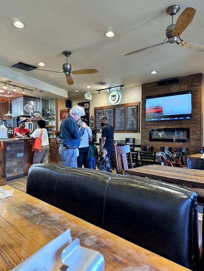 Where the magic happens—real people creating real food with care that fast food chains can only dream about.