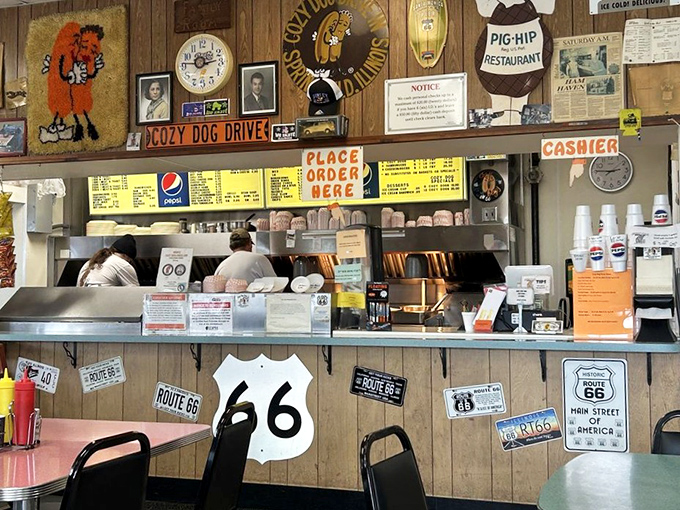 The ordering counter – where dreams come true, calories don't count, and the staff has seen every variation of "how many can I reasonably order?"