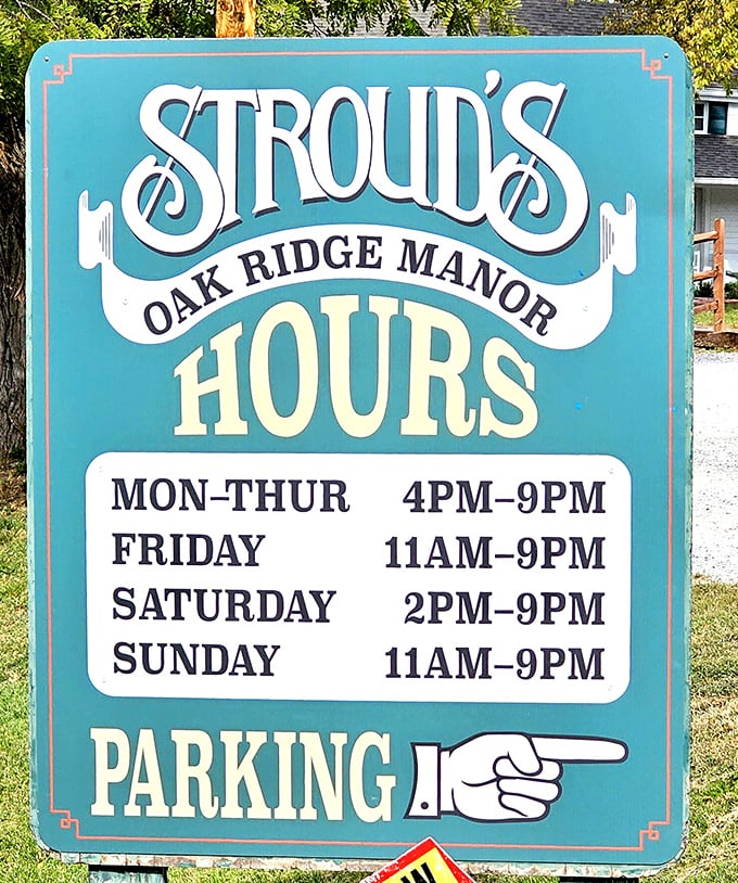The hours sign stands as a beacon of hope for fried chicken pilgrims. Plan accordingly—this isn't fast food, it's food worth waiting for.