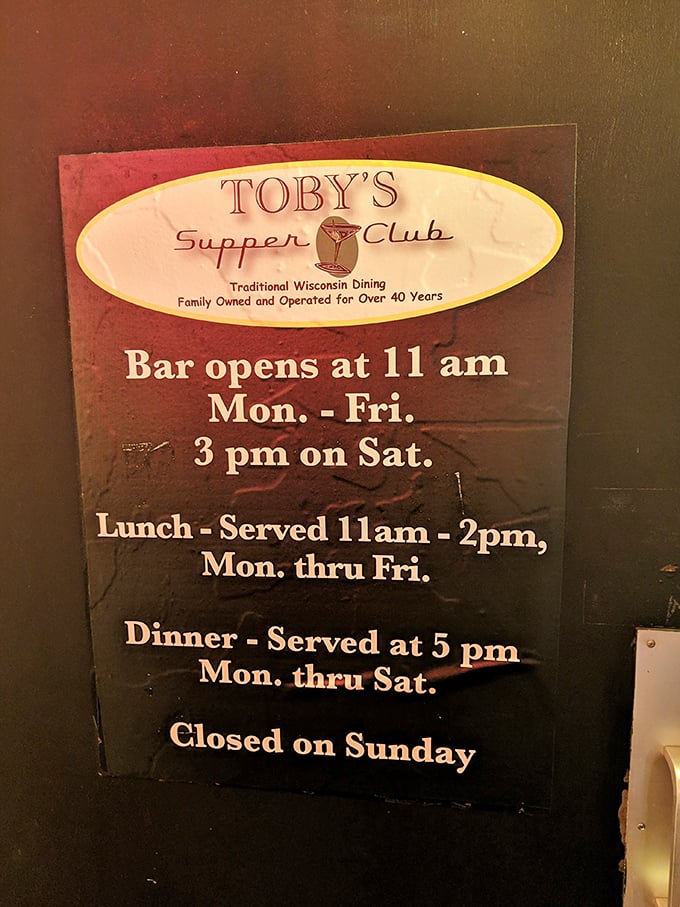 These aren't just business hours – they're a schedule for community gatherings, marking the rhythm of Madison's social calendar for decades.