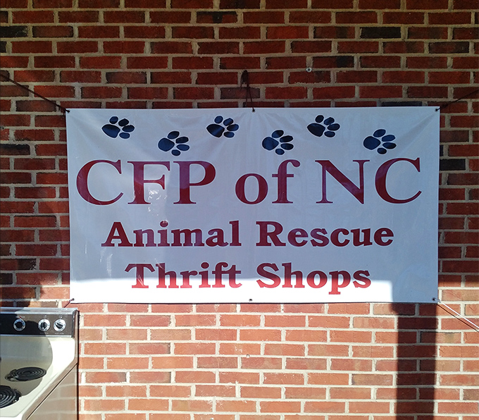 The mission statement in banner form. Every purchase helps furry friends find forever homes—shopping that feeds both your soul and your bargain addiction.