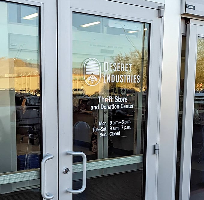 Store hours posted clearly—because even treasure hunting requires proper planning and a closed Sunday for rest.