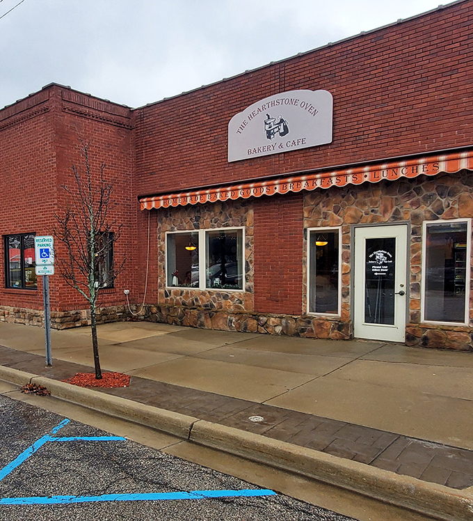 Small-town charm with big-time flavor. The striped awning and stone accents make this downtown Ithaca gem impossible to miss—and even harder to forget.
