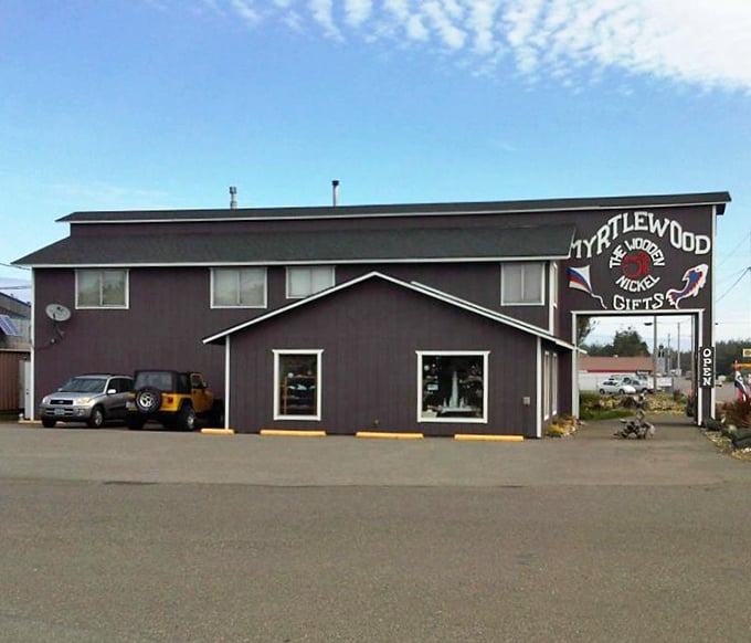 The Wooden Nickel proves you can indeed judge a book by its cover—this unassuming building houses treasures of myrtlewood craftsmanship that are quintessentially Oregon.