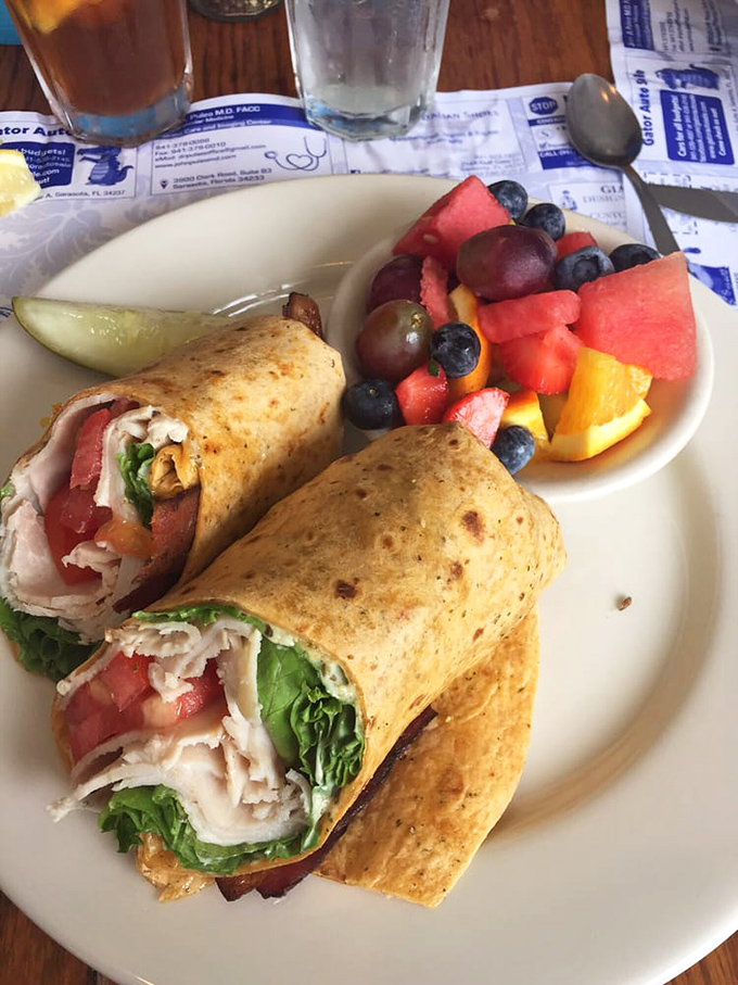 This turkey wrap isn't just lunch—it's a portable feast with fresh veggies and lean protein that makes midday meals something to anticipate.