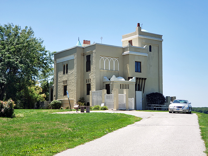 Villa Kathrine stands as Quincy's architectural plot twist—a Moroccan fantasy overlooking the Mississippi that makes you question your GPS coordinates.