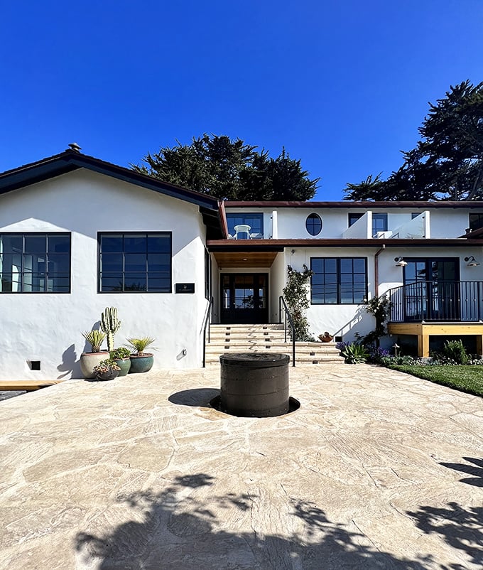 This modern Carmel retreat balances coastal minimalism with luxury, like a perfectly composed haiku about California living.