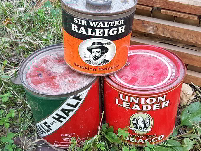 Tobacco tins showcase advertising artistry from an era when packaging was considered genuine craftsmanship and beauty.