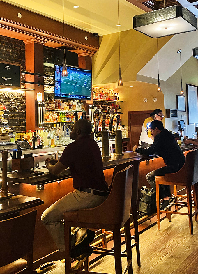 The bar at Sam's—where strangers become friends and friends become regulars. Some relationships have lasted longer than marriages.