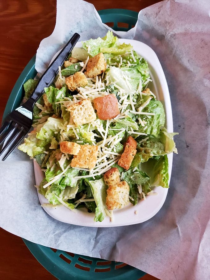 A proper Caesar salad doesn't need reinvention – just crisp romaine, good cheese, homemade croutons, and the confidence to keep it classic.